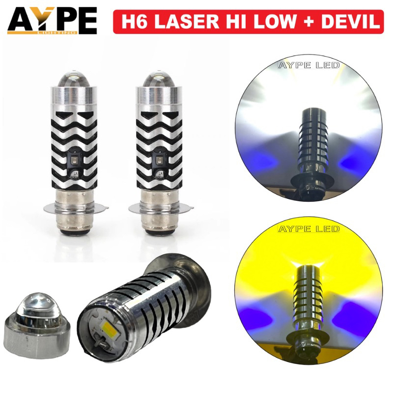 Jual (BISA COD)Lampu Utama Motor H6 Premium Laser Bohlam Motor Matic ...