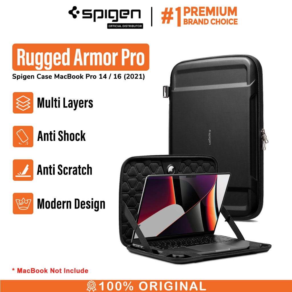 Jual Tas Laptop Macbook Pro 14/16 2021 Spigen Rugged Armor Pro Sleeve ...
