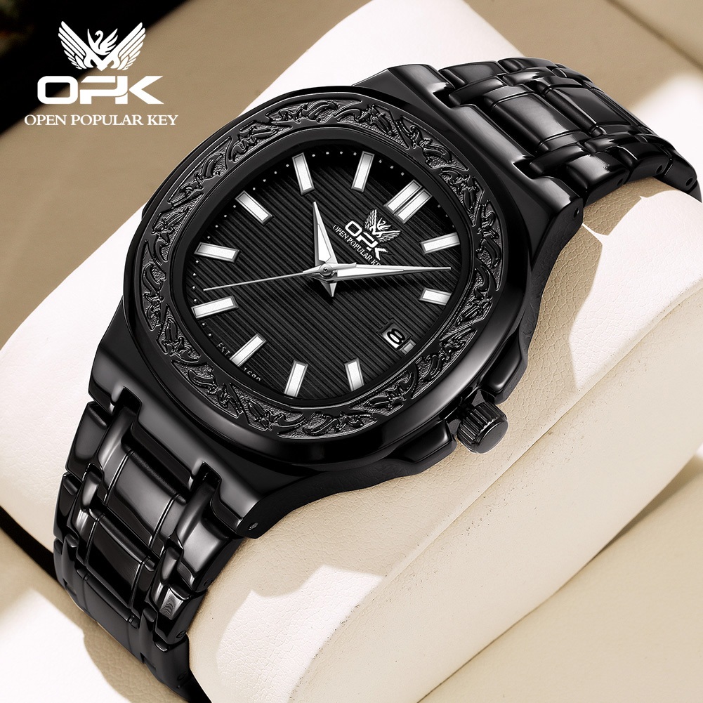 Jual OPK Jam Tangan Pria Anti Air Original Anti Karat Luxury Bercahaya ...