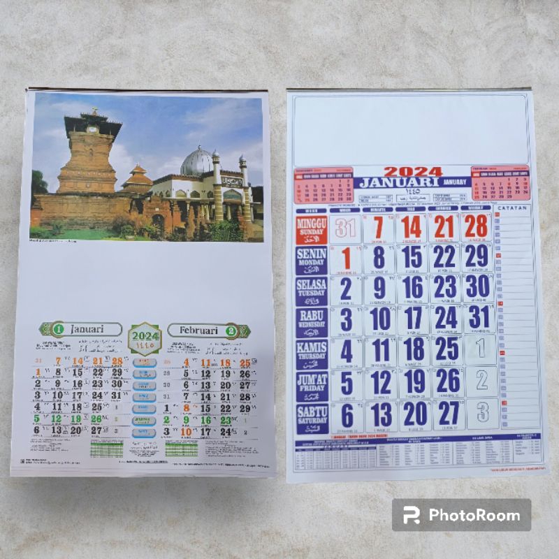 Jual KALENDER DINDING MENARA KUDUS & KALENDER KANTOR 48x32 cm NEW YEAR ...