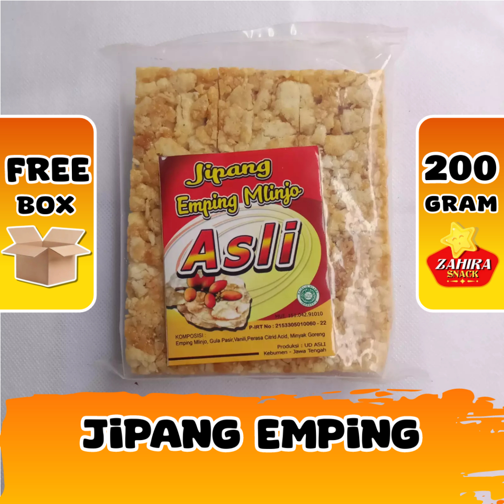 Jual Makanan Ringan Jipang Emping Melinjo Manis Asli Oleh-oleh Khas ...