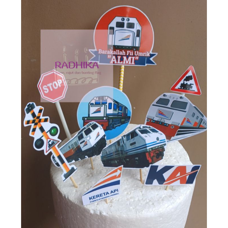 Jual Topper hiasan kereta api indonesia KAI custom nama | Shopee Indonesia
