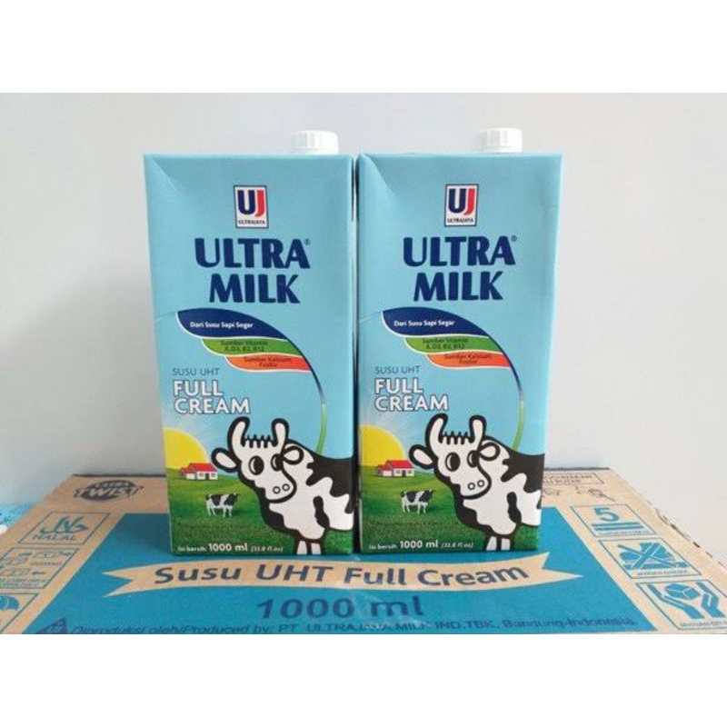 Jual Ultra Milk Susu UHT 1 Liter 1L Rasa Fullcream | Shopee Indonesia