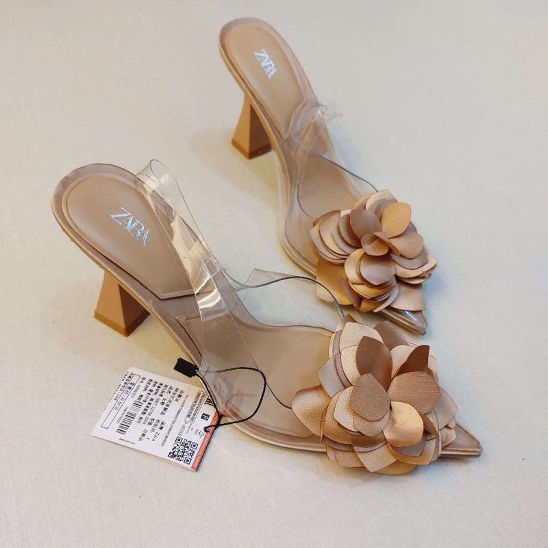 Jual SEPATU HEELS WANITA ZARA S4119 CLEAR TRANSPARANT 9CM | Shopee ...