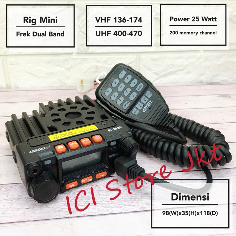 Jual Radio Rig mini redell DL 9900 / Radio Rig dual band mini | Shopee ...