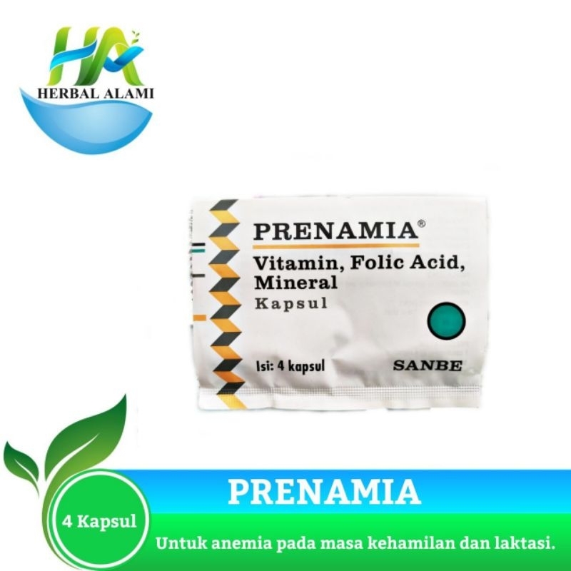 Jual PRENAMIA Isi 4 Kapsul - Vitamin Asam Folat Untuk Ibu Hamil ...
