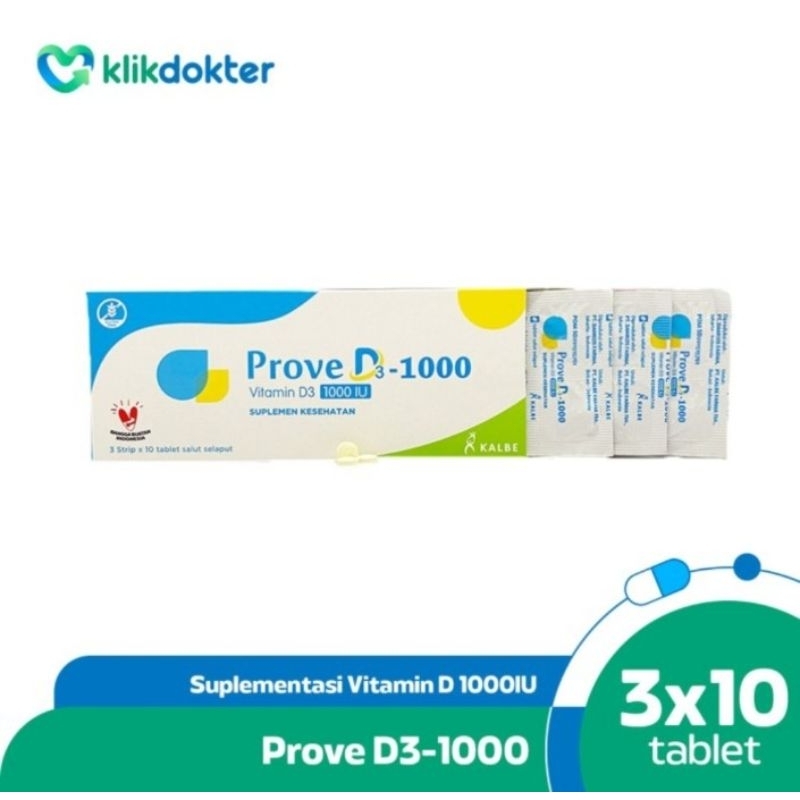 Jual Prove D3 1000iu Box 30 Tablet | Shopee Indonesia