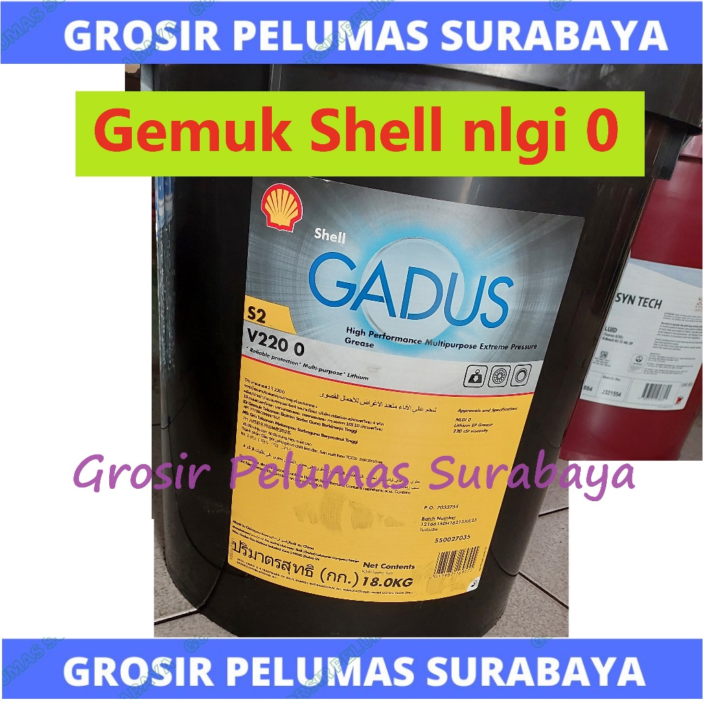 Jual lithium ep0 SHELL gadus S2 v 220 v220 0 (18kg) Alvania grease ...