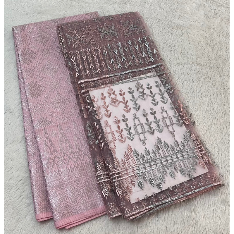 Jual Set/Paket Kain Tille Etnic & Songket / kain seragam Tile Sapto ...