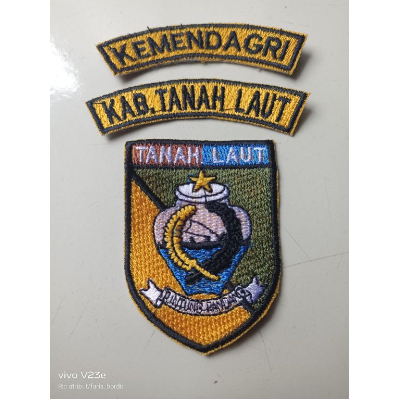 Jual LOGO BORDIR KAB TANAH LAUT BET PEMKAB TANAH LAUT BET PROVINSI ...
