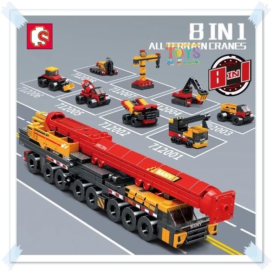 Jual Sembo Block 8 in 1 Zoomlion Truck Series - Brick Block Bongkar Susun mobil kontruksi ...