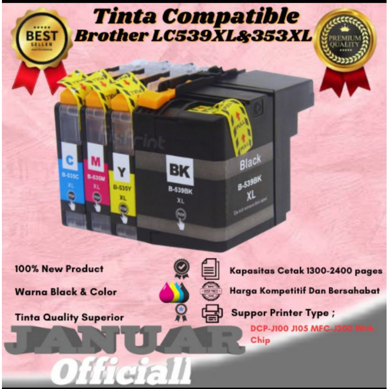Jual Tinta Catridge Compatible Brother LC539XL LC535XL LC535XL ( 1 ...