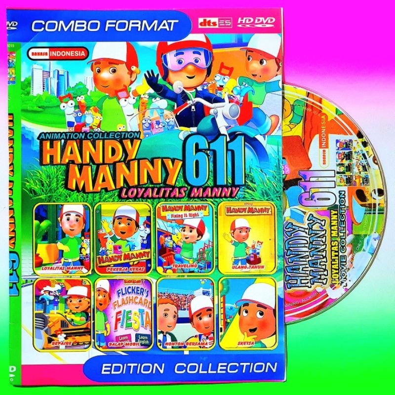 Jual KASET DVD ANAK ANAK CARTOON DISNEY HANDY MANNY TERBARU DUBBING ...