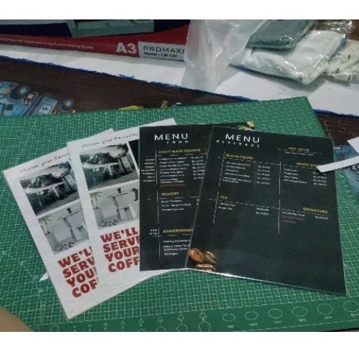Jual Cetak Buku Menu A4 Full Print Laminating | Shopee Indonesia