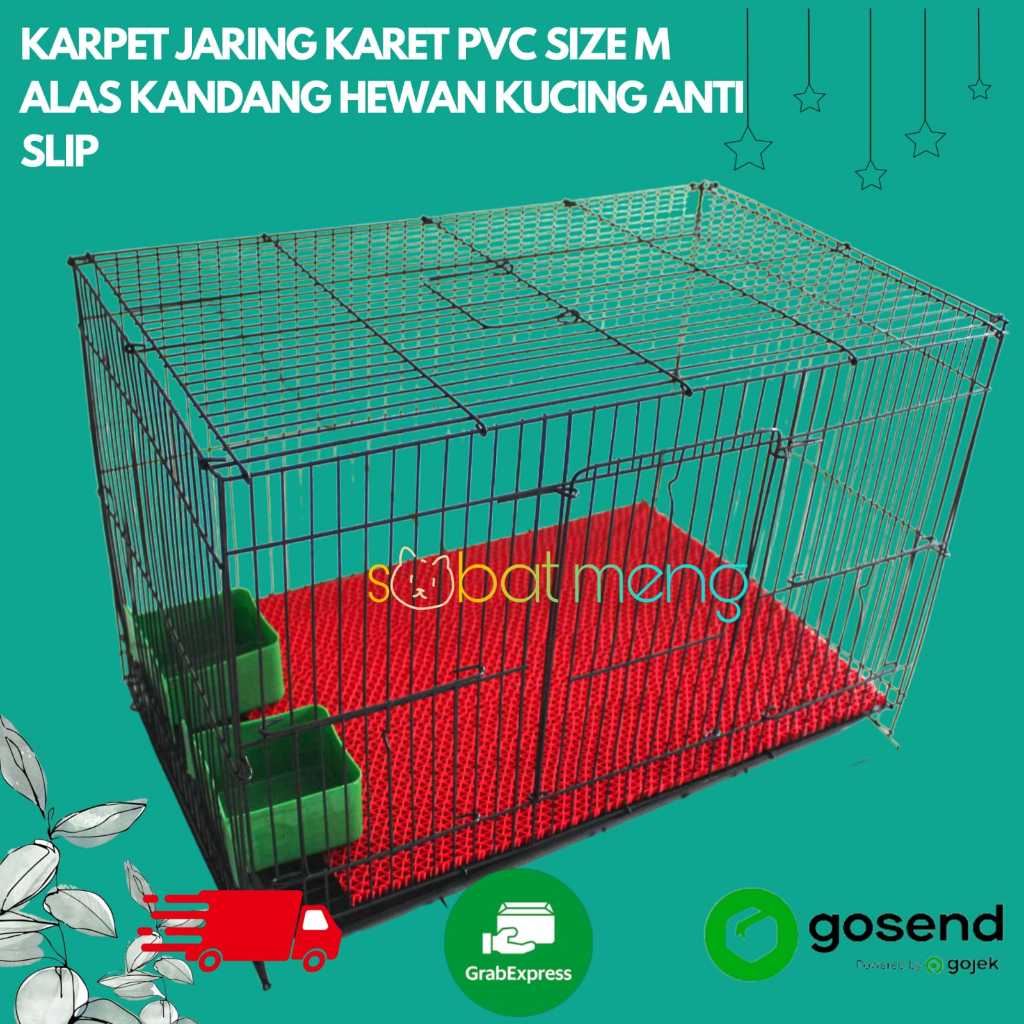 Jual KARPET JARING KARET PVC SIZE M | ALAS KANDANG HEWAN KUCING ANTI ...