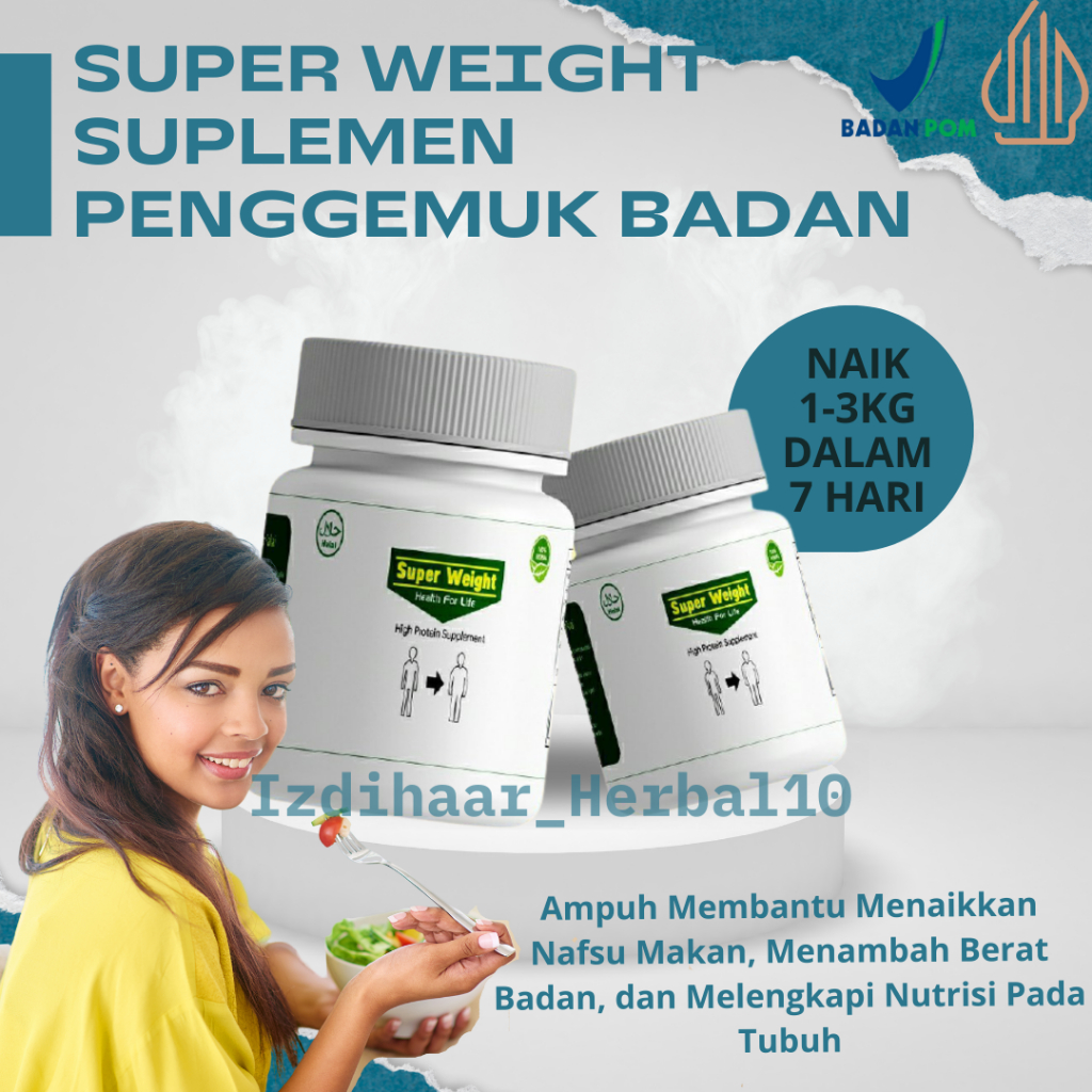 Jual Suplemen Penggemuk Badan Super Weight Penambah Berat Badan ...