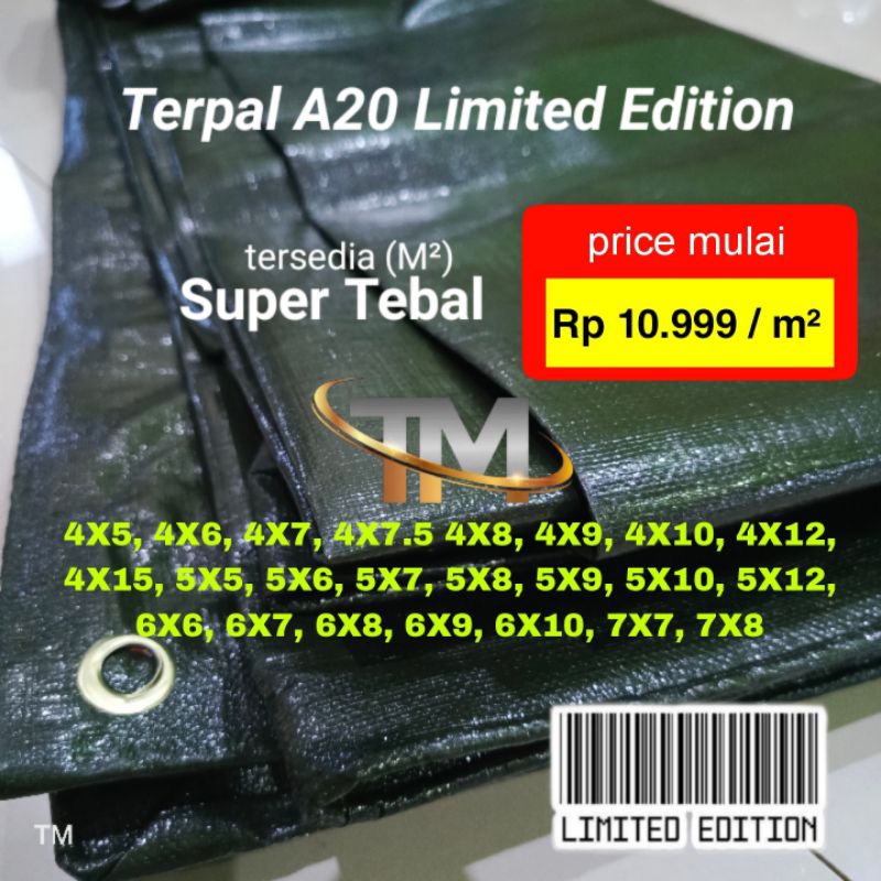 Jual SUPER TEBAL ! Terpal A20 Limited Edition 4x6 4x7 4x7 6x7 6x8 5x6 ...