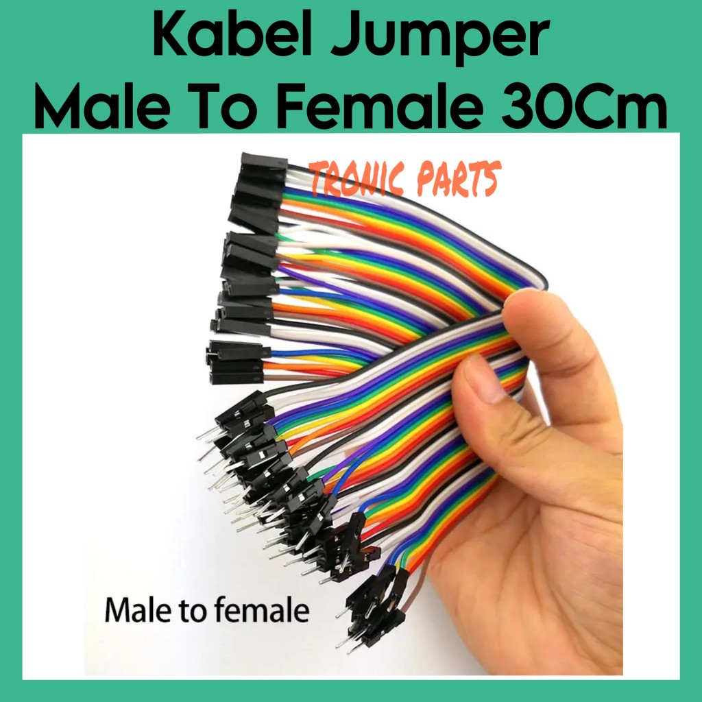 Jual Kabel Jumper Dupont Male to Female 30Cm Breadboard Cable Arduino ...