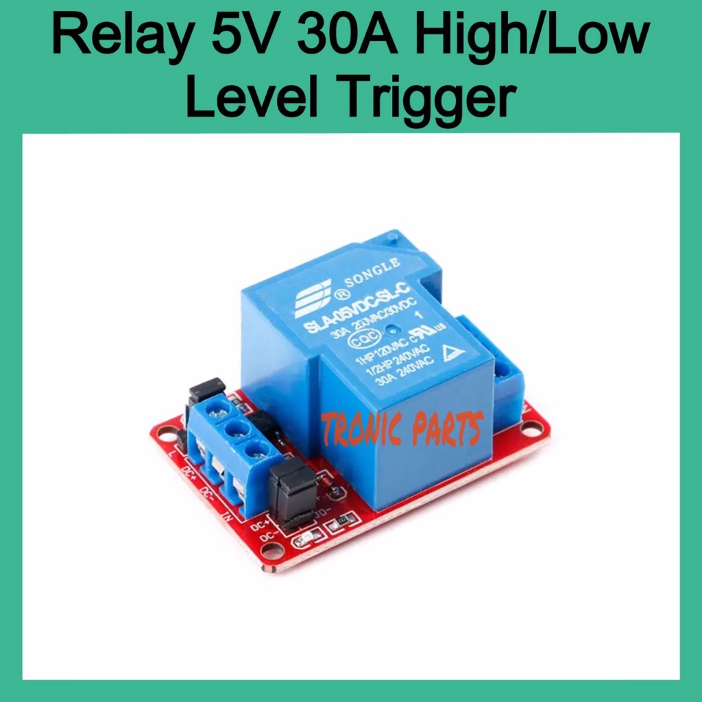Jual Relay 5V 30A Module High/Low Level Trigger Opto Isolation | Shopee ...