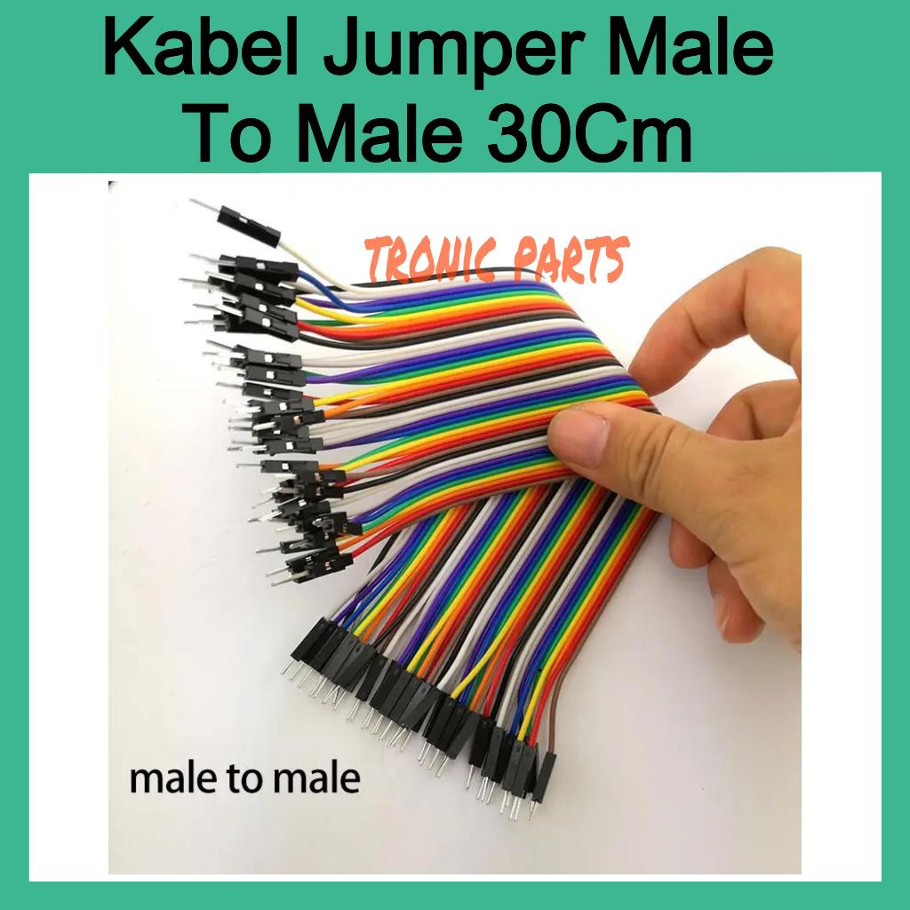 Jual Kabel Jumper Dupont Male to Male 30Cm Breadboard Cable Arduino ...