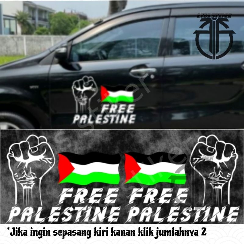 Jual Stiker Palestine Cutting Sticker mobil bendera Palestina | Shopee ...