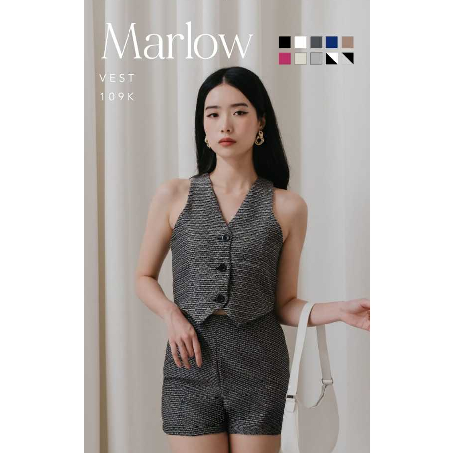 Jual Marlow Vest —— Ocha Wear | Premium Basic Top | Atasan Wanita Murah ...