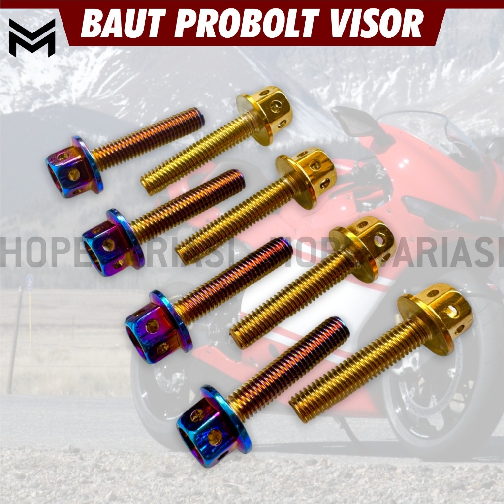 Jual BAUT VISOR WINDSHIELD NMAX AEROX LEXI XMAX ASLI THAILAND PROBOLT STENLIS 4 BIJI TWOTONE ...