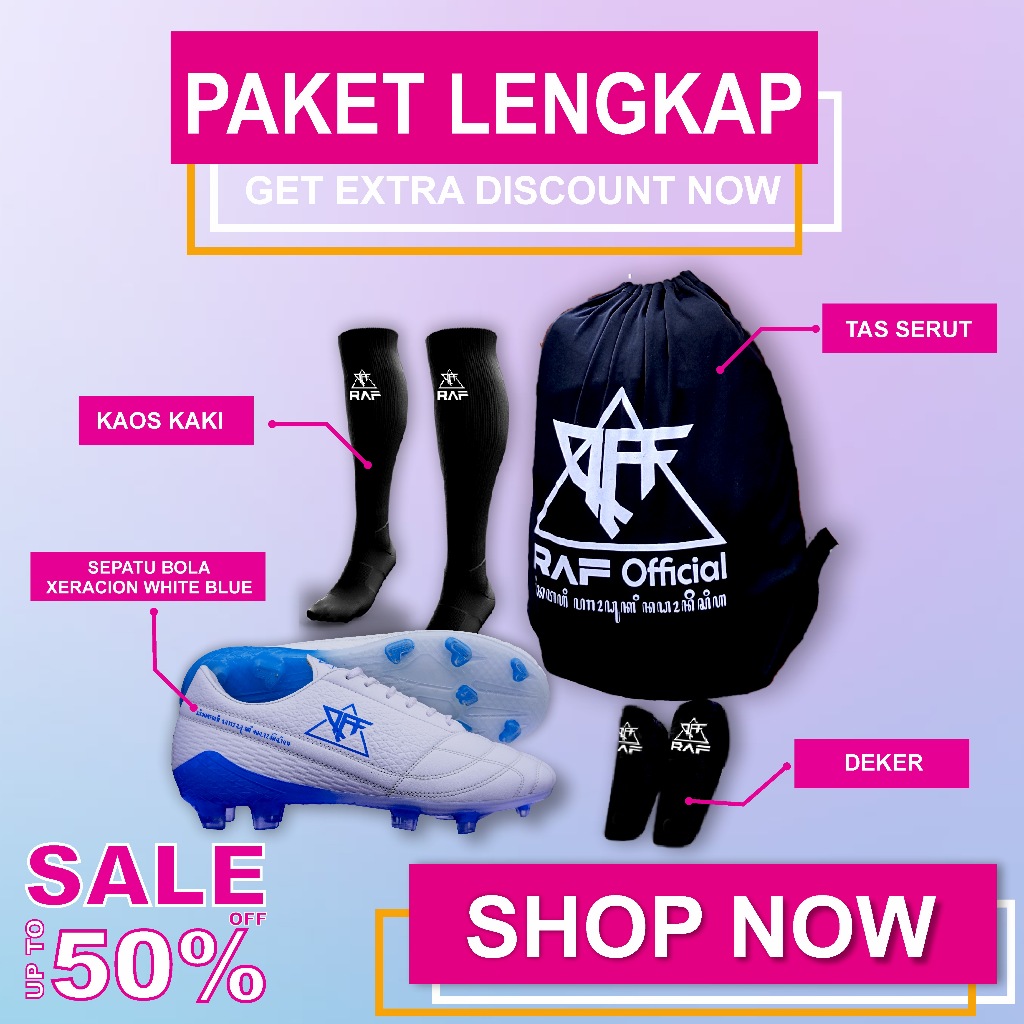 Jual RAF - Sepatu Bola Xeracion Paket Lengkap | Shopee Indonesia Jual RAF - Sepatu Bola Xeracion Paket Lengkap | Shopee Indonesia