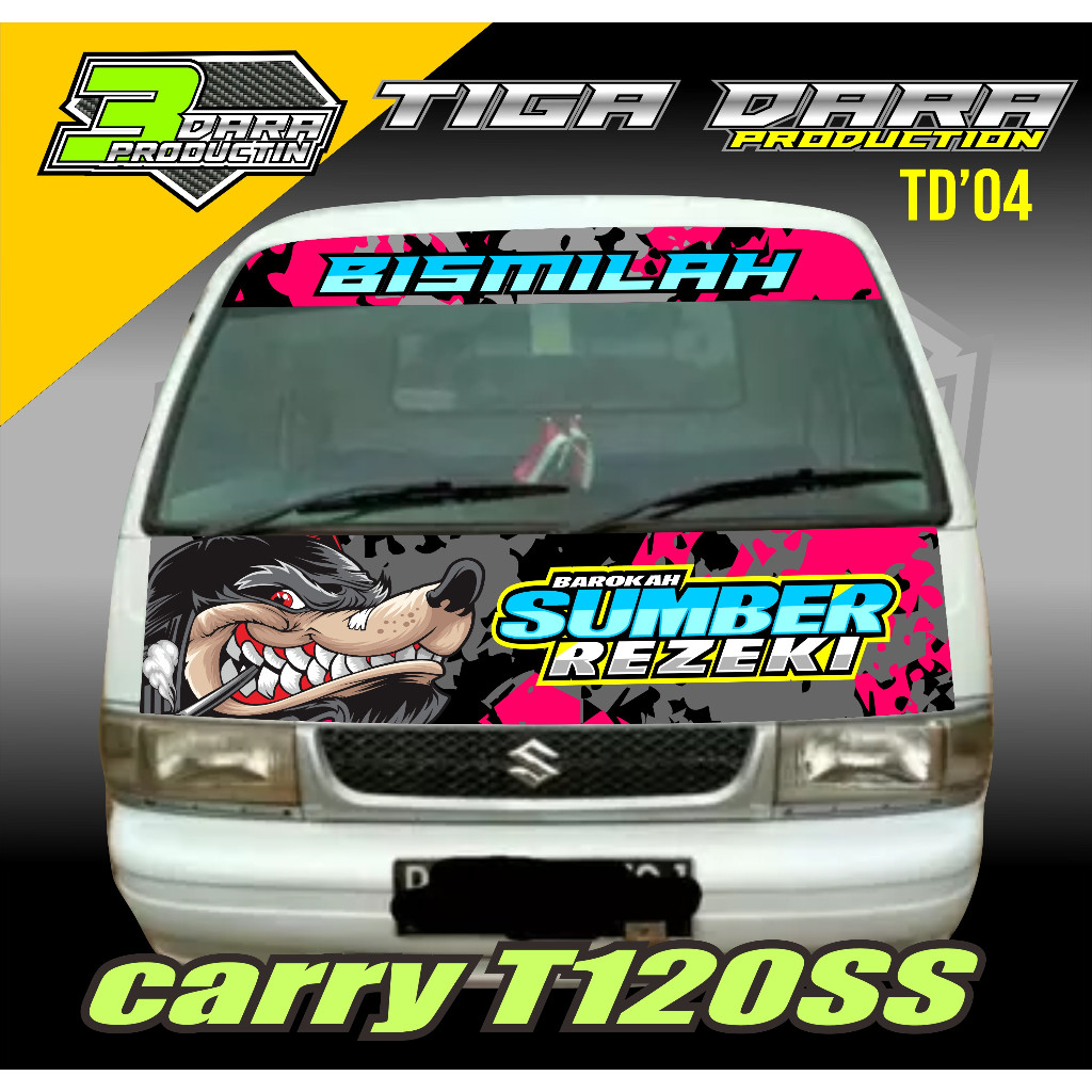 Jual STIKER DECAL KABIN CARRY T120SS STIKER KACA CARRY T120SS STIKER ...