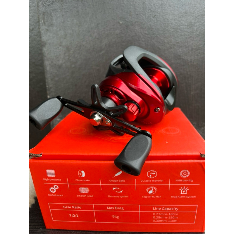 Jual reel pancing bc zorro hero merah | Shopee Indonesia