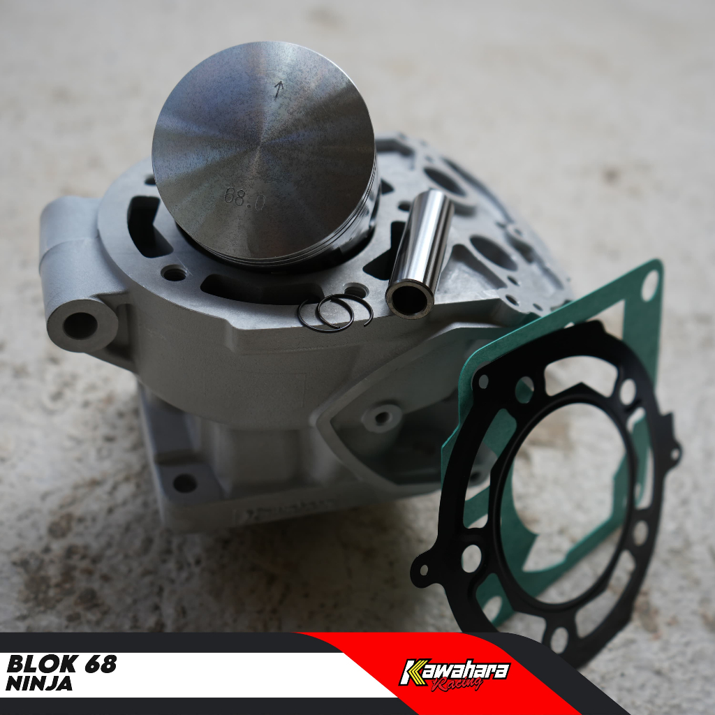 Jual Blok Ninja 2T / Cylinder Blok Ninja R-Ninja RR 2T 68mm Nicasil ...