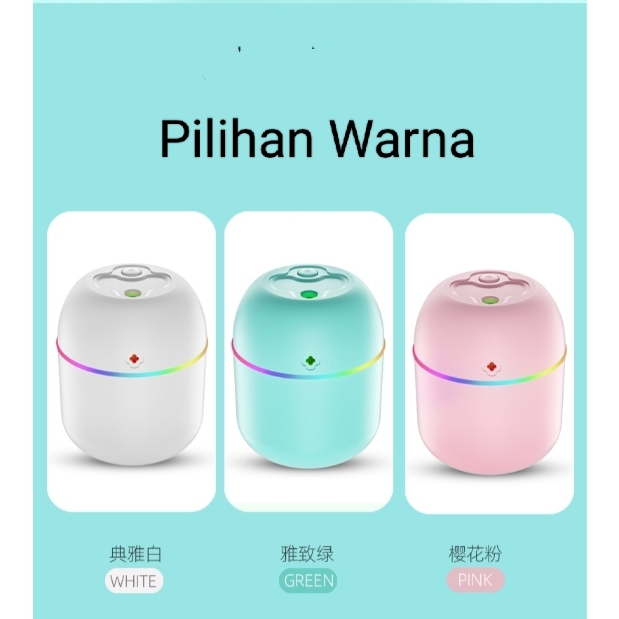 Jual Diffuser Aromatherapy 220 ML with LED Light - Oil Essential ...