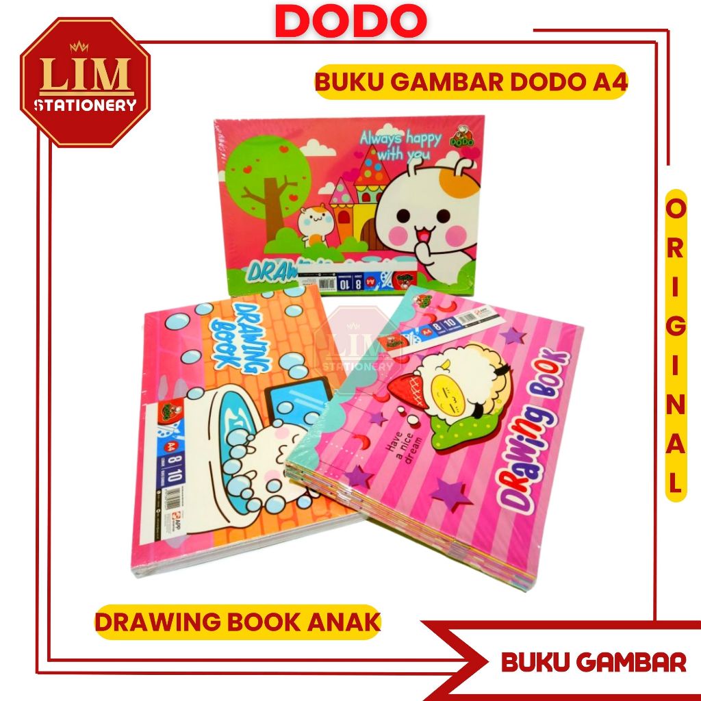 Jual BUKU GAMBAR A4 (10PCS) DODO DRAWING BOOK | Shopee Indonesia