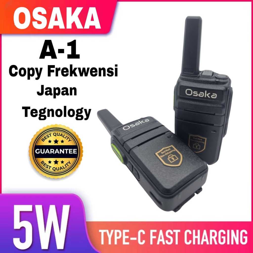 Jual Two Way Radio Komunikasi Walkie Talkie Osaka A-1 Handy Talky Premium | Shopee Indonesia