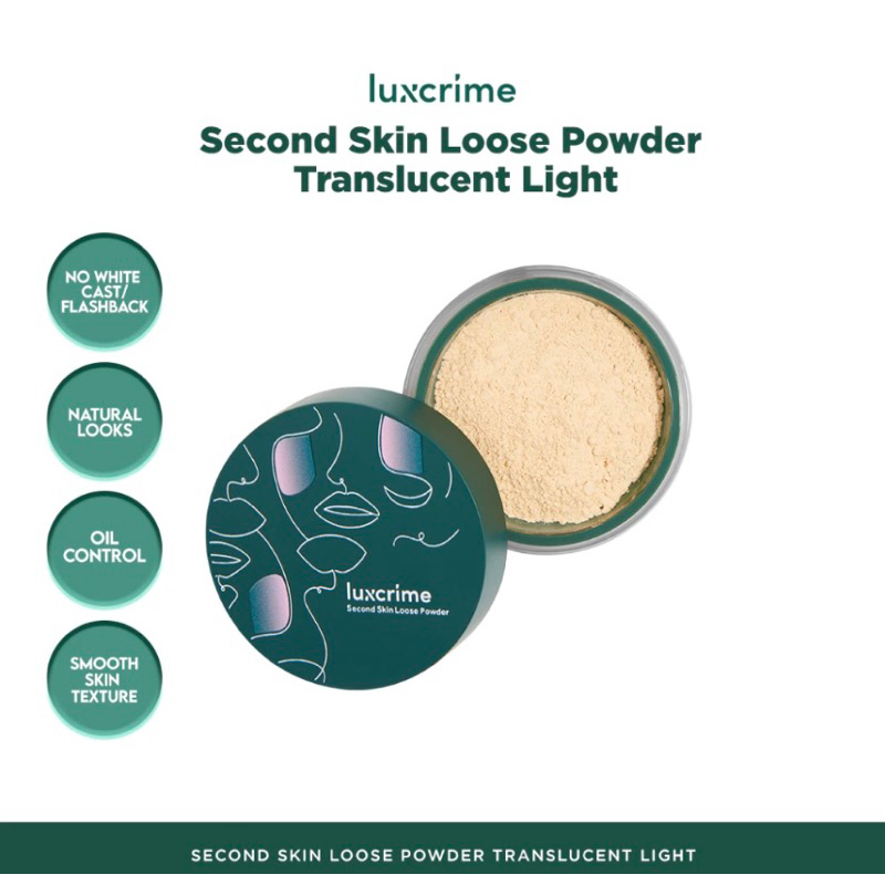 Jual NEW) Luxcrime Second Skin Loose Powder Transclucent Light / Bedak ...