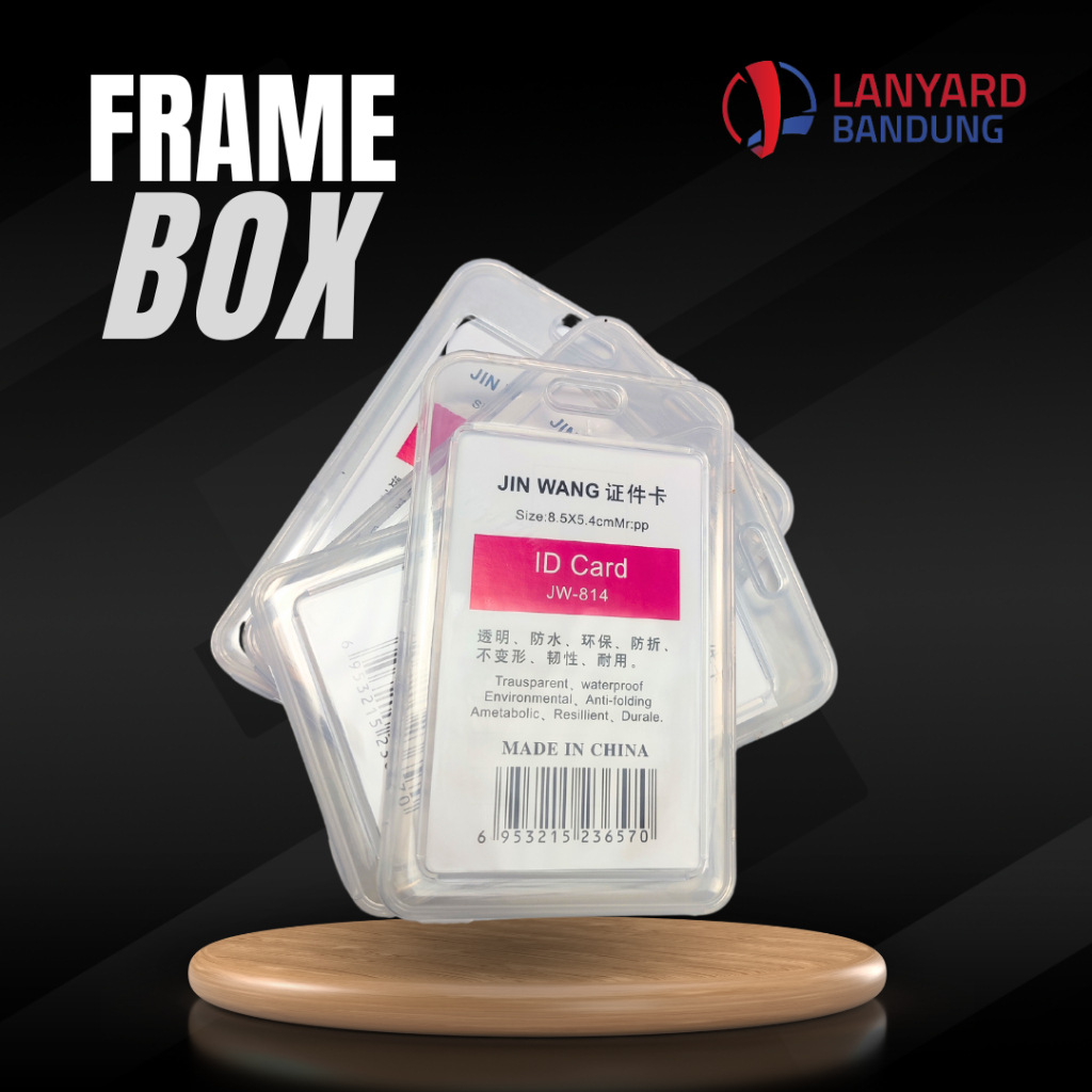 Jual FRAME BOX / card holder transparan box tutup / casing idcard ...