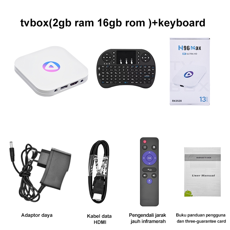 Jual Android Tv Box 8K 4GB Rom 32GB Rom Tv Box Android 13 WIFI ...