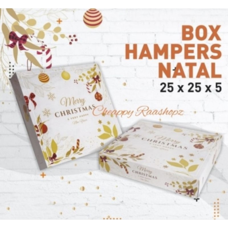 Jual Box Natal 25x25 x5cm box natal 4 toples 250gr box natal lapis ...