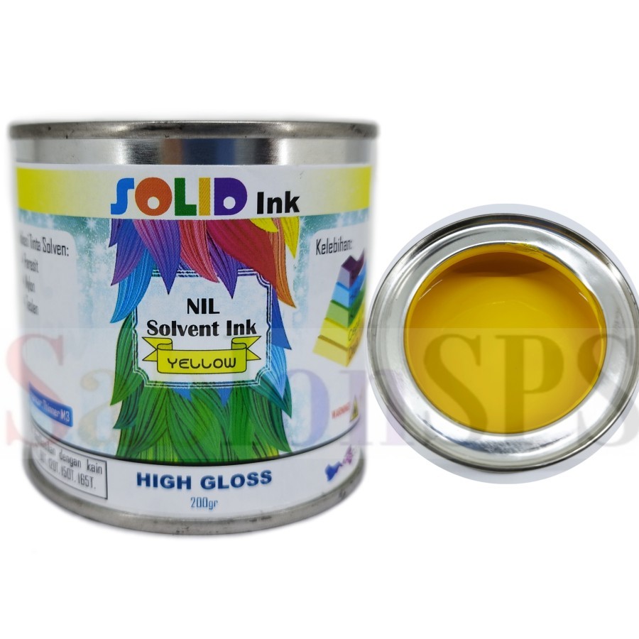 Jual TINTA SABLON NIL YELLOW PARASIT / NILON / TASLAN 200GR | Shopee ...