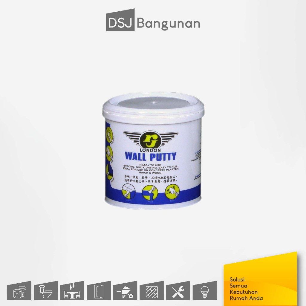 Jual RJ Wall Putty 1 Kg Dempul Tembok / Kayu | Shopee Indonesia