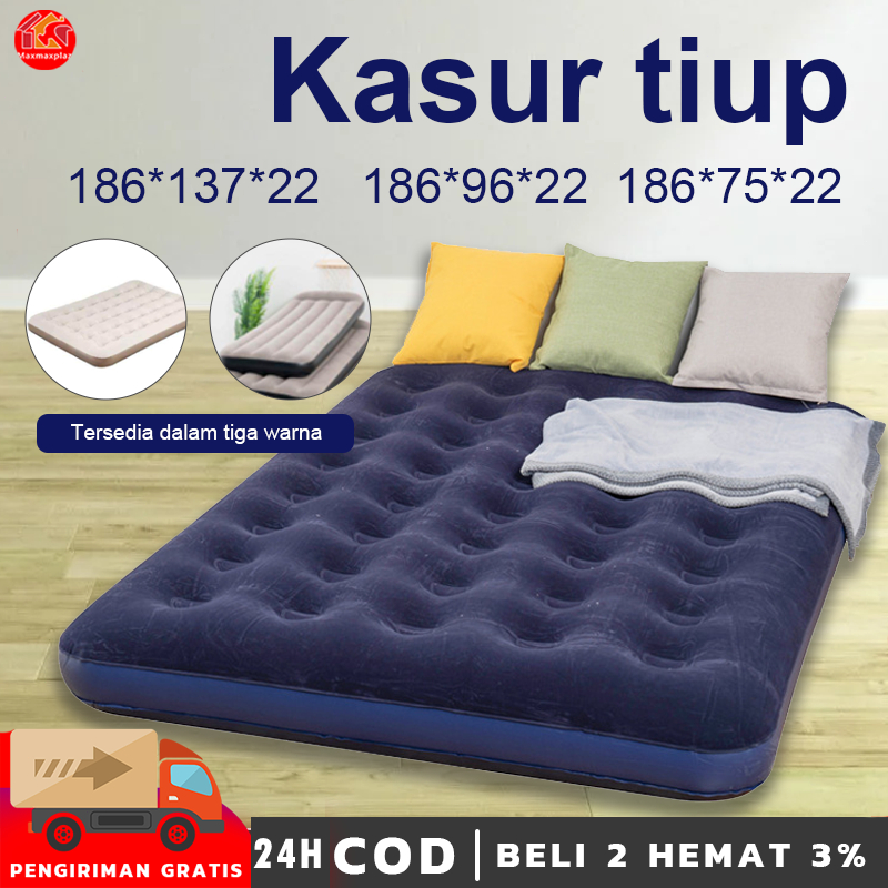 Jual Matras Tidur Kasur Angin Pompa Tiup Air Bed Single Twin Double ...