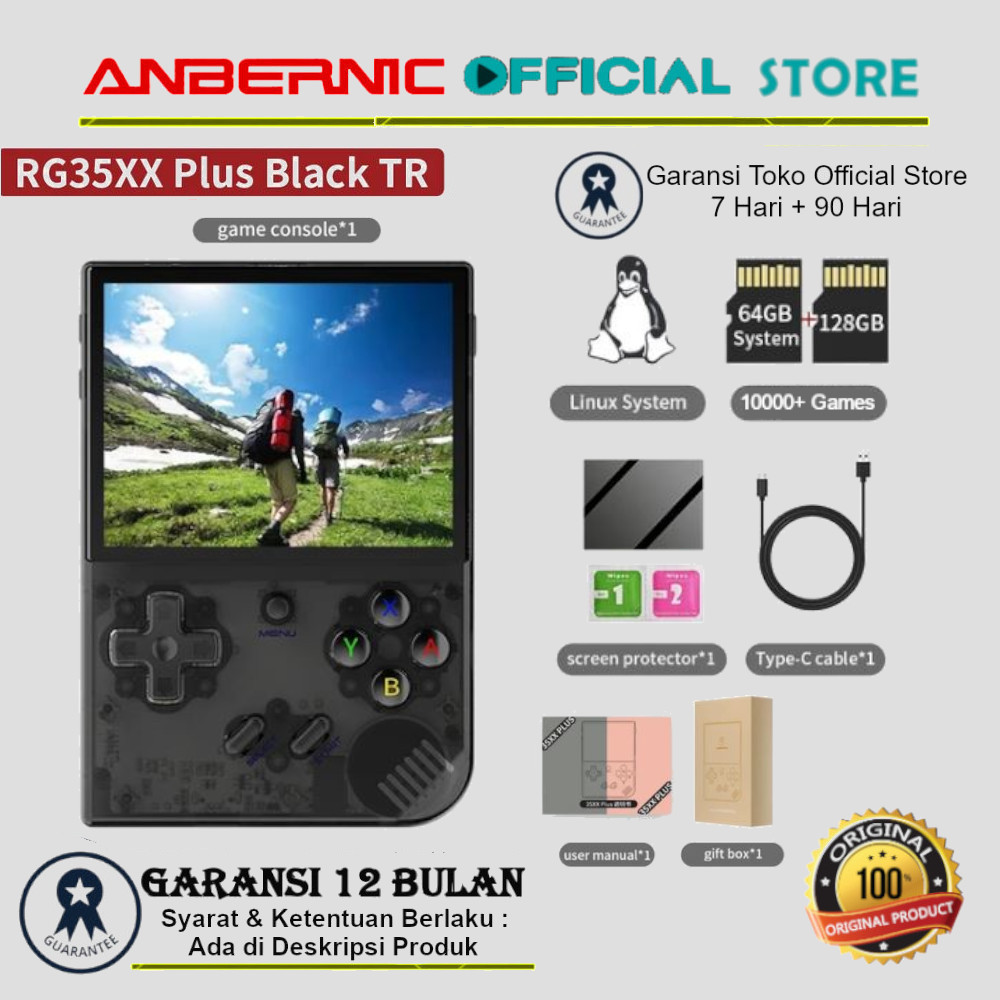 Jual Anbernic Rg35xx Plus Portable Handheld Retro Video Game Console