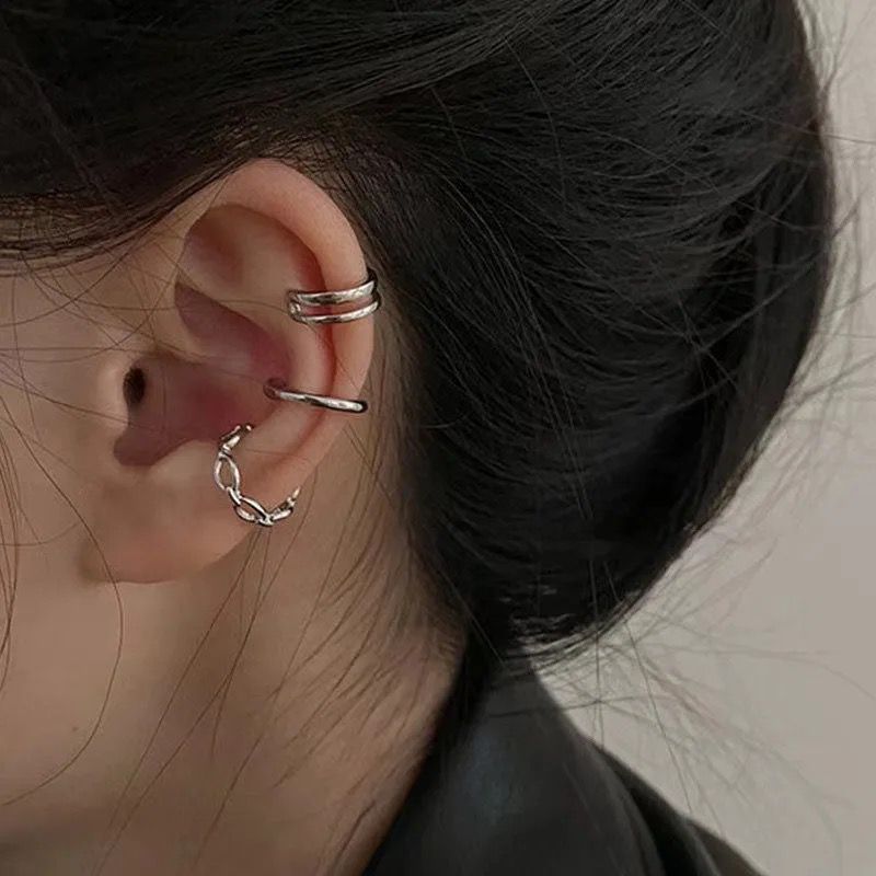 Jual 3 Pcs/5Pcs Anting Klip Tanpa Tindik Anting Clip Anting Kekinian ...