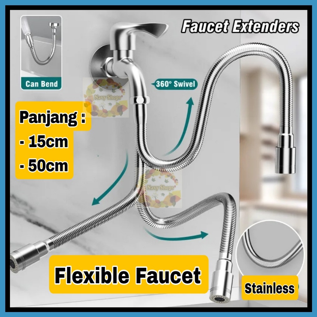 Jual NS [BS COD] Stainless flexible faucet Extention Sambungan Kran ...