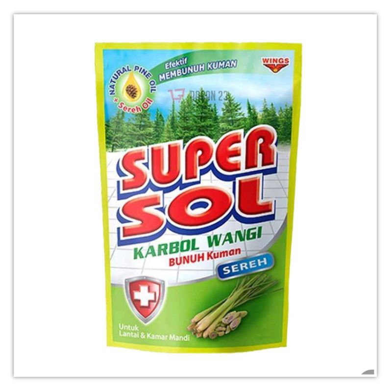 Jual Supersol Super Sol Karbol sereh 750 ml | Shopee Indonesia