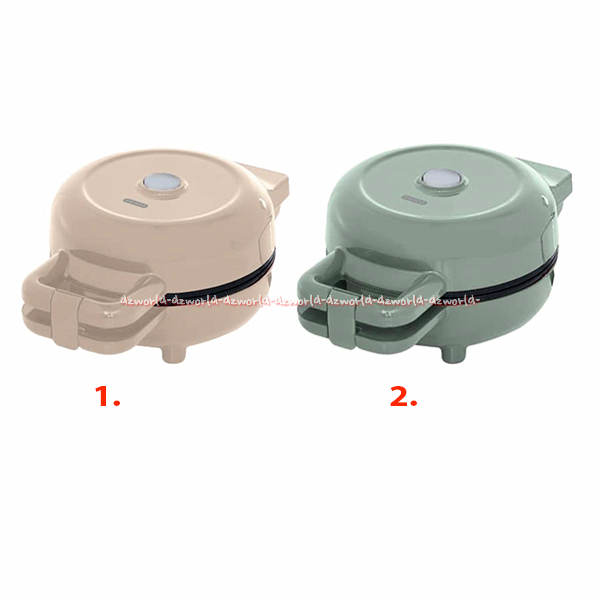 Jual Memoo Mini Waffle Maker Green Alat Membuat Cetakan Wafel Warna ...