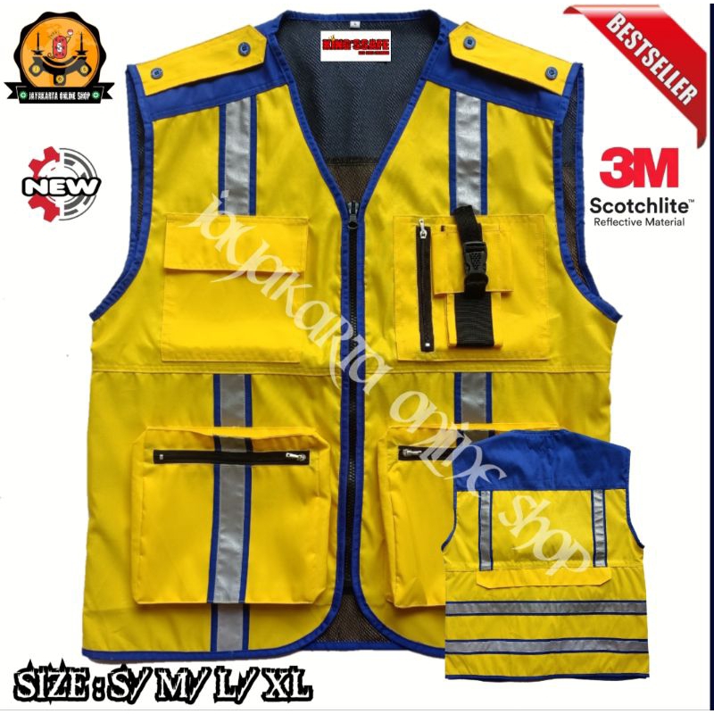 Jual ROMPI SAFETY PUPR KUNING BIRU 3M SCOTLITE-ROMPI SAFETY CUSTOM ...