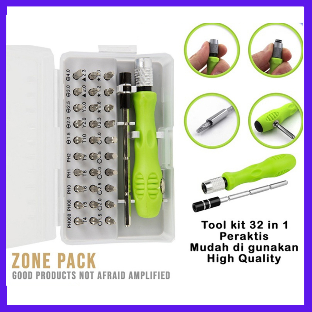 Jual Obeng Set 32in1 Serbaguna Magnetic Screwdrivers Repair Tool/Obeng Hp Set Multifungsi ...