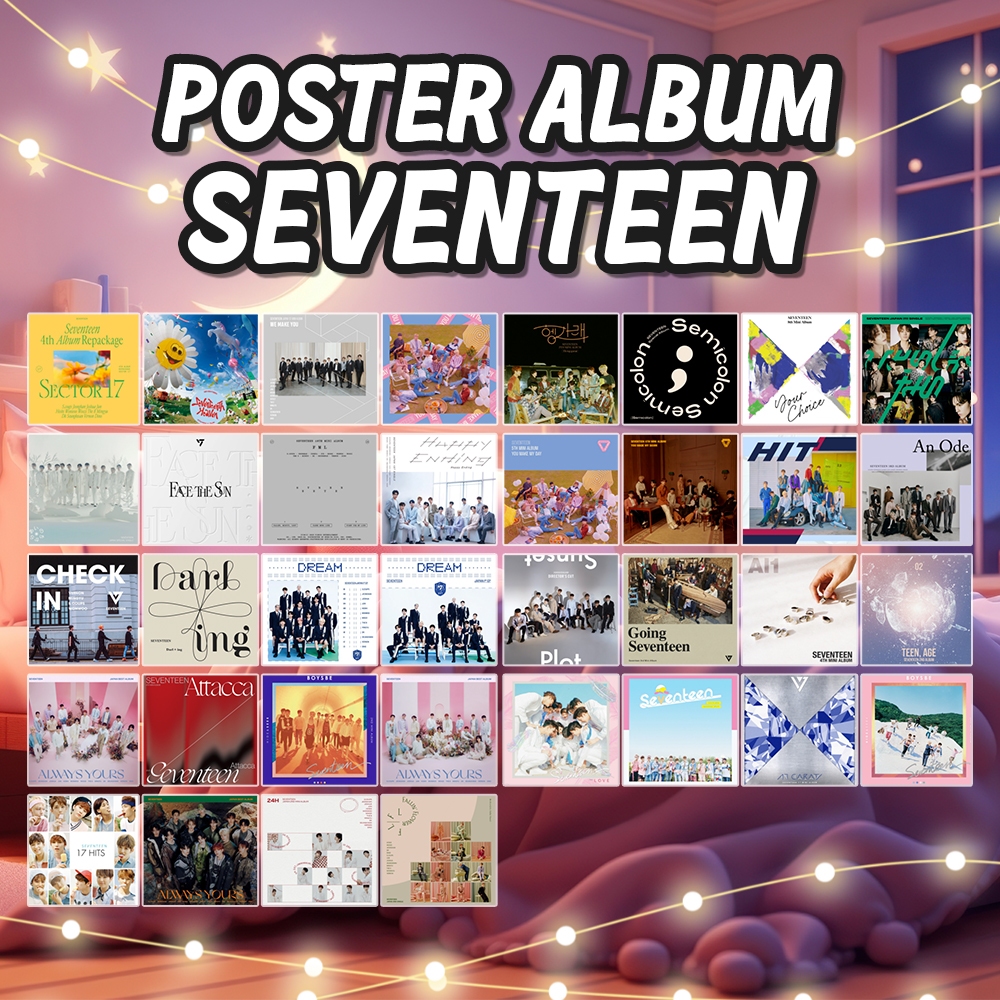 Jual Poster Album SEVENTEEN Cover | Album Kpop Murah Kecil Sedang Besar ...