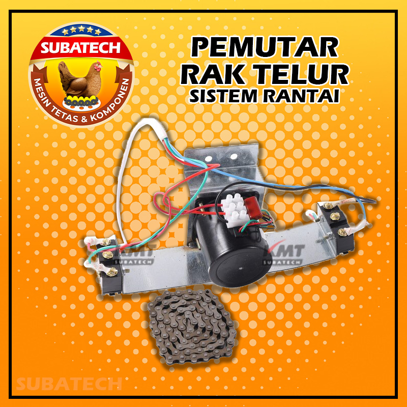 Jual Motor Dinamo Pemutar Mesin Tetas Telur Otomatis Sistem Rantai ...